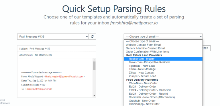 How to Extract Realtor Leads to Excel and Google Sheets | Mailparser