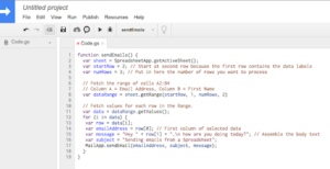 A Free Way to Send Email from Google Sheets