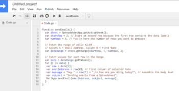 A Free Way to Send Email from Google Sheets