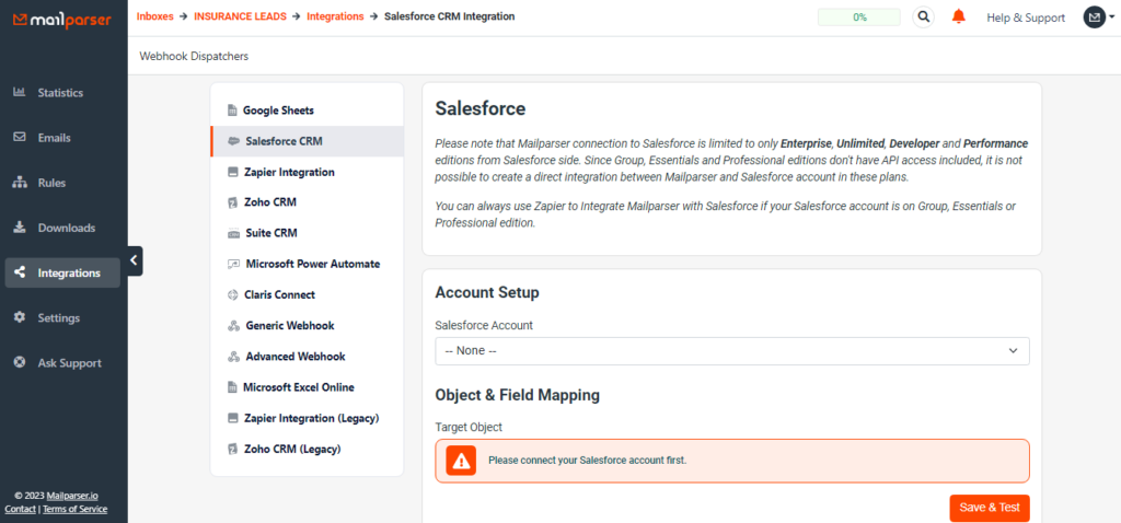 Manage Insurance Leads: Case Study | Mailparser