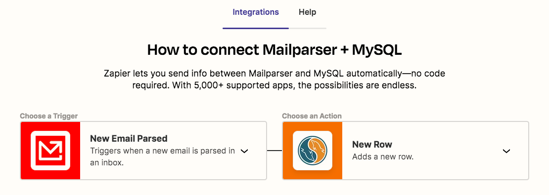 Use Mailparser as Email to SQL Converter | Mailparser